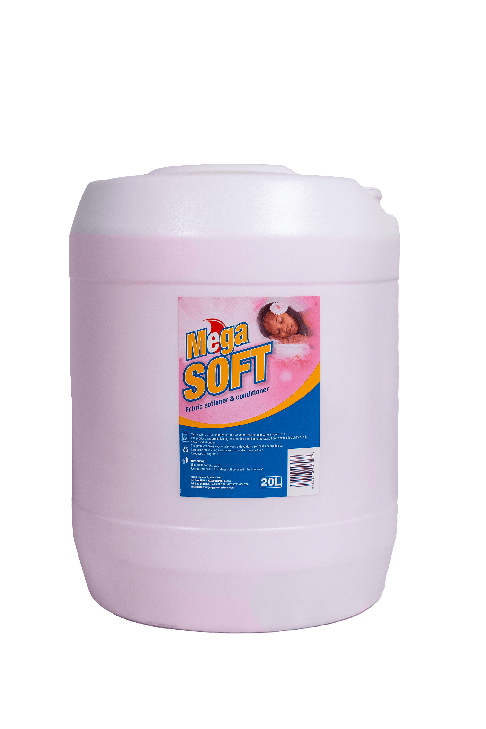 SOFT Laundry softener 20L - Mega Hygiene Systems Ltd