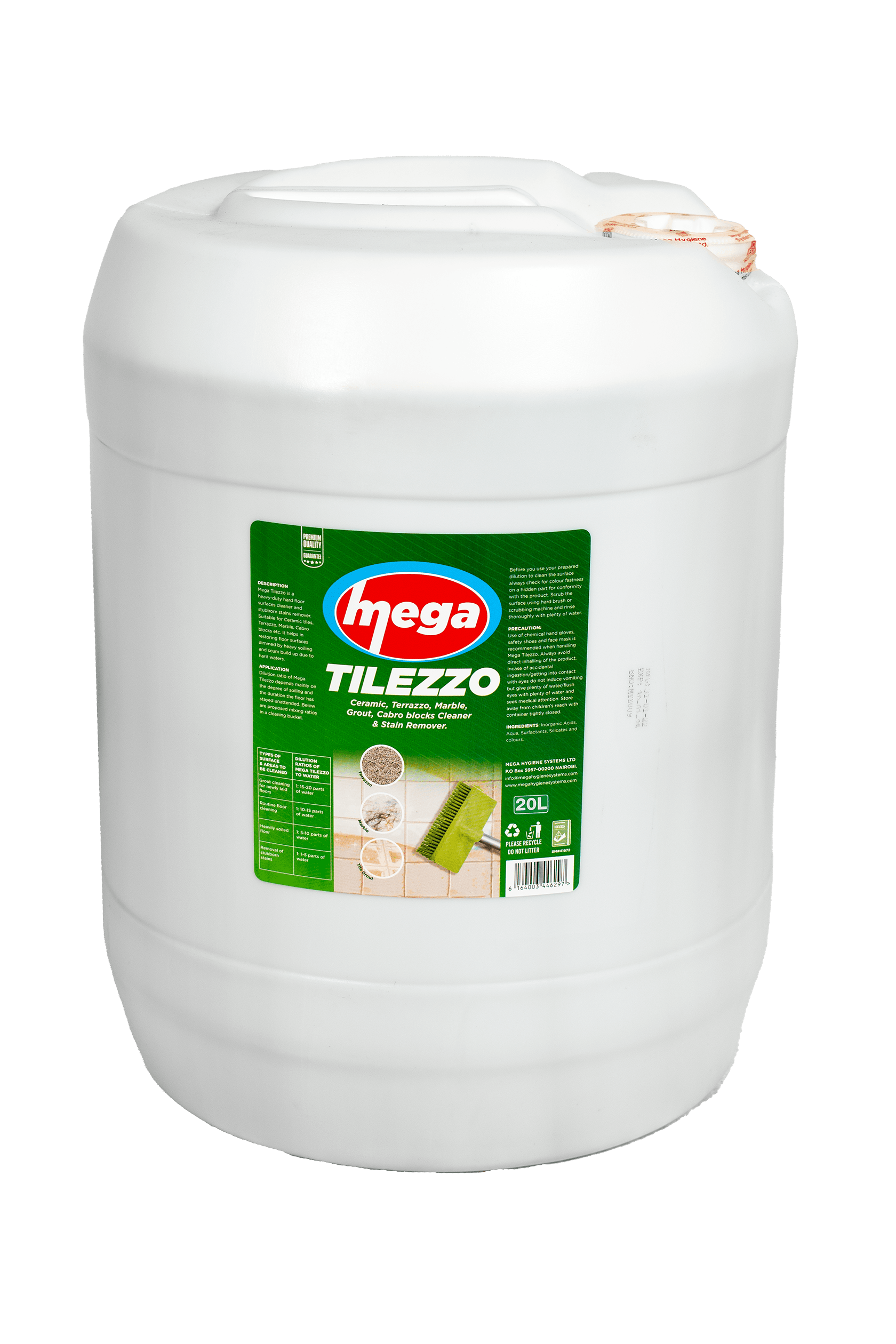 MEGA TILEZZO 1L Ceramic Tiles, Terrazzo, Granite cleaner & Stain ...